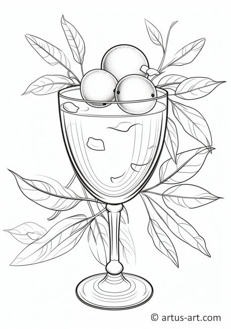 Kumquat Cocktail Coloring Page » Free Download » Artus Art