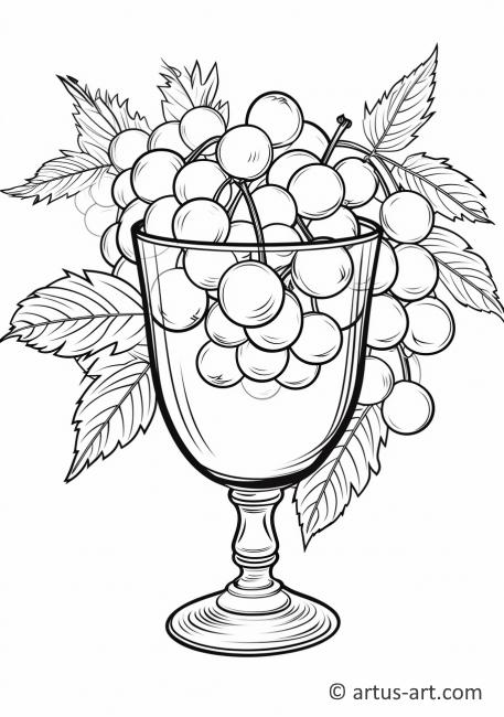 Cranberry Cocktail Glass Coloring Page » Free Download » Artus Art