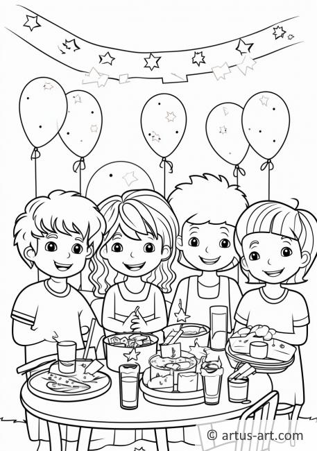 New Year's Celebration Coloring Page » Free Download » Artus Art