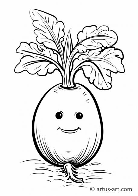 Big Turnip Coloring Page » Free Download » Artus Art