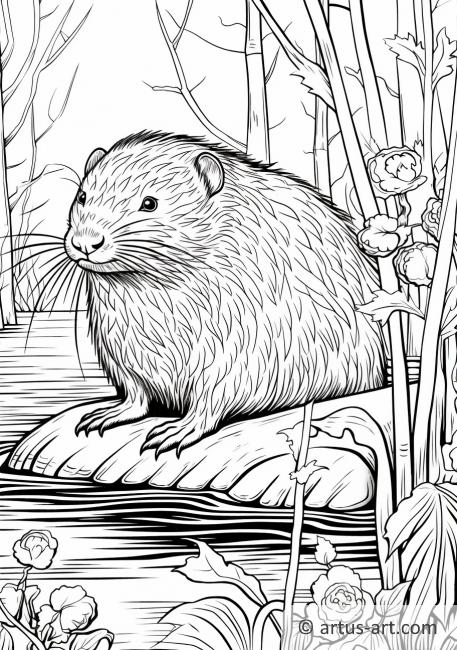 Muskrat Coloring Page » Free Download » Artus Art
