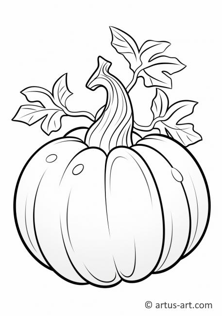 Calabaza Squash Coloring Page » Free Download » Artus Art