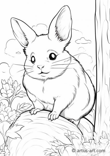 Chinchilla Coloring Page For Kids » Free Download » Artus Art