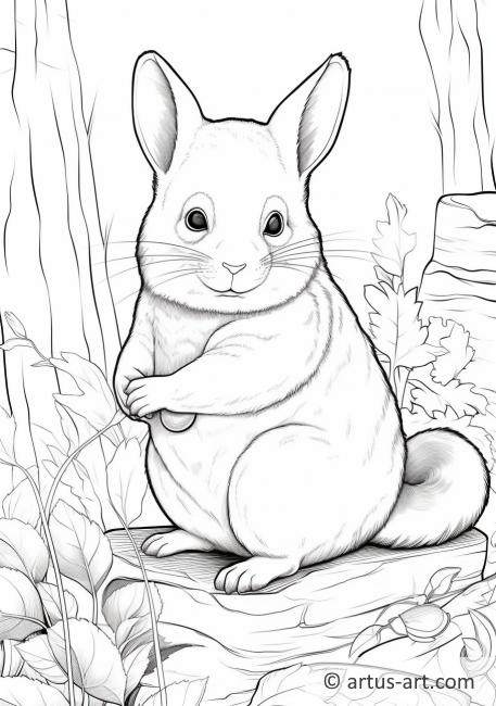 Chinchilla Coloring Page For Kids » Free Download » Artus Art