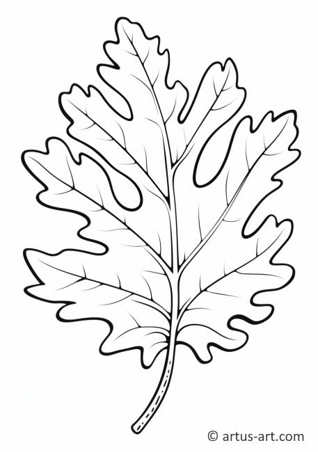 Eichenblatt Ausmalbild » Gratis Ausdrucken & Ausmalen » Artus Art