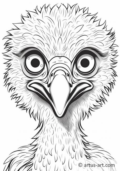 Emu Coloring Page » Free Download » Artus Art