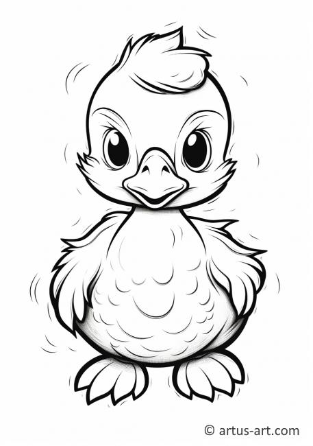 Ente Ausmalbild für Kinder » Gratis Ausdrucken & Ausmalen » Artus Art