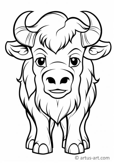 European Bison Coloring Page » Free Download » Artus Art