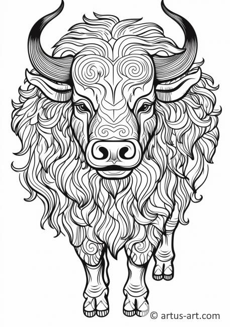 European Bison Coloring Page » Free Download » Artus Art