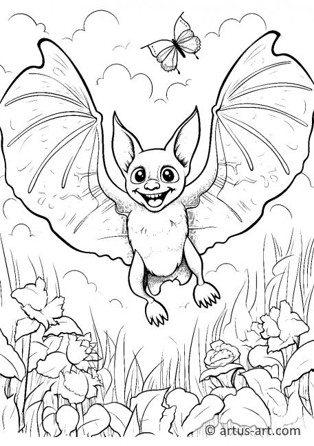 Bat Coloring Page » Free Download » Artus Art