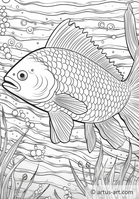 Flying fish Coloring Page » Free Download » Artus Art