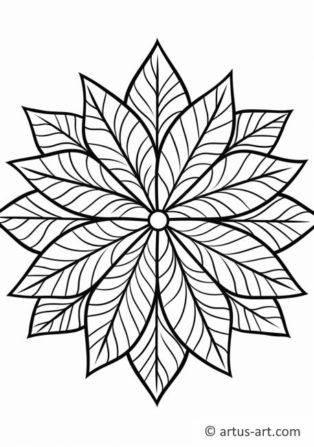 Autumn Leaves Mandala Coloring Page » Free Download » Artus Art