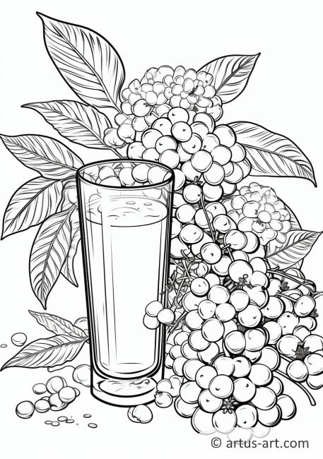 Elderberry Cocktail Coloring Page » Free Download » Artus Art