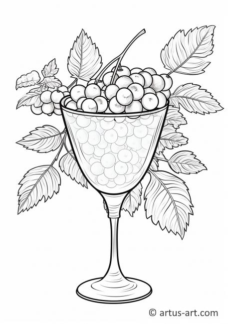 Elderberry Cocktail Coloring Page » Free Download » Artus Art