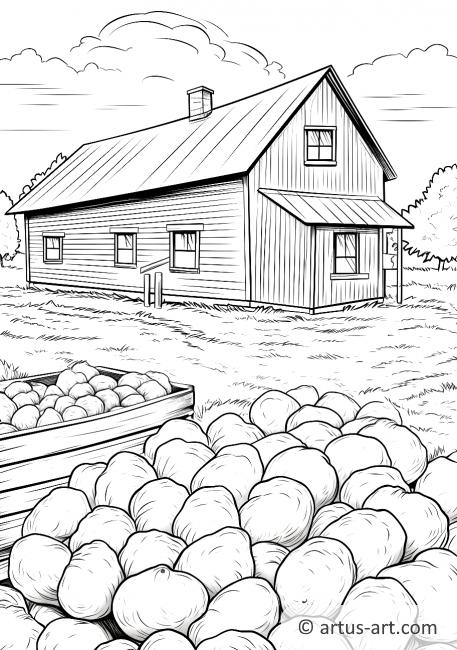 Potato Farm Coloring Page » Free Download » Artus Art