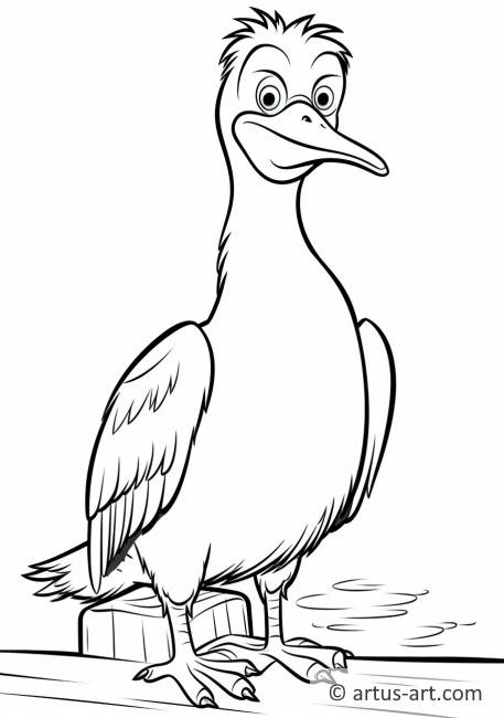 Cormorant Coloring Page » Free Download » Artus Art