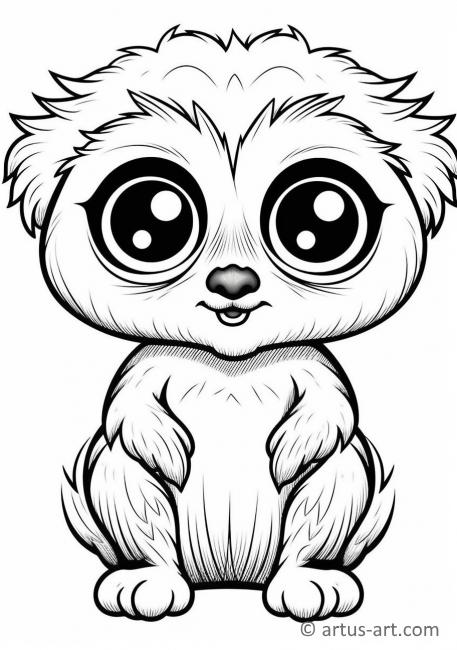 Loris Coloring Page For Kids » Free Download » Artus Art