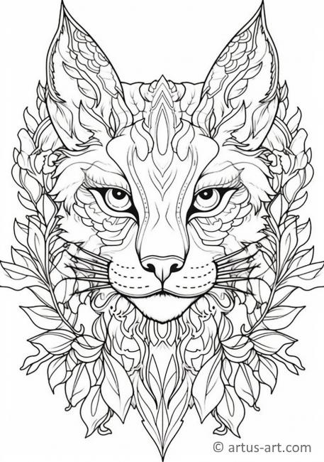 Luchs Ausmalbild » Gratis Ausdrucken & Ausmalen » Artus Art