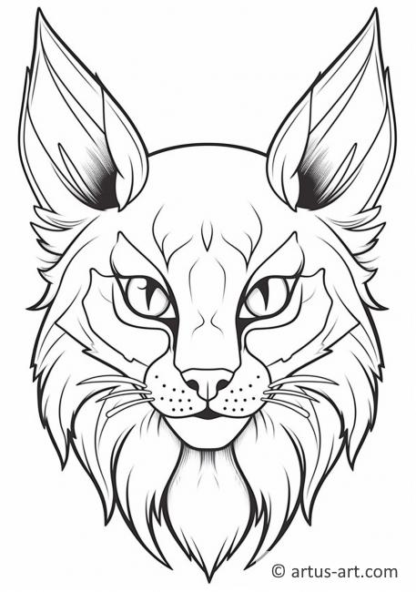 Luchs Malvorlage für Kinder » Gratis Ausdrucken & Ausmalen » Artus Art