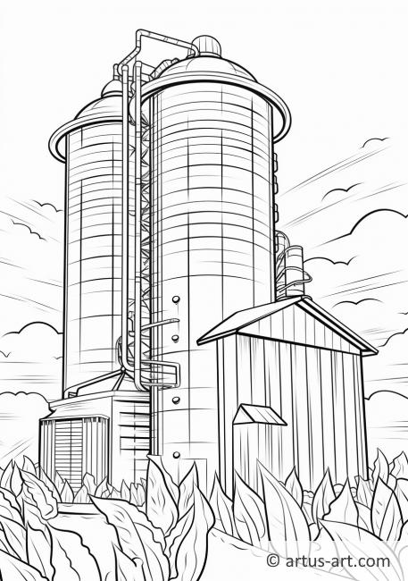 Maize Silo Coloring Page » Free Download » Artus Art