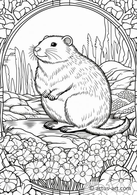Moles Coloring Page » Free Download » Artus Art