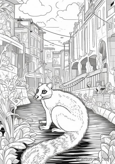 Coati Coloring Page » Free Download » Artus Art