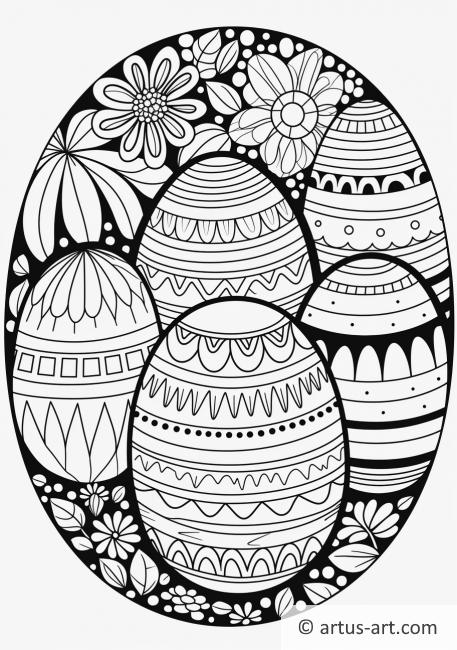 Ostereier Ausmalbild » Gratis Ausdrucken & Ausmalen » Artus Art