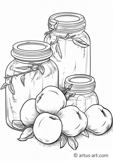 Peach Jam Coloring Page » Free Download » Artus Art