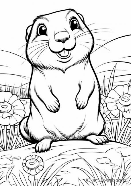 Prairie dog Coloring Page » Free Download » Artus Art