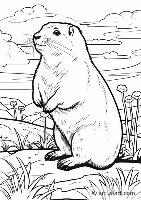 Prairie dog Coloring Page » Free Download » Artus Art