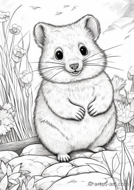 Quokka Coloring Page For Kids » Free Download » Artus Art