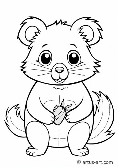 Quokka Coloring Page » Free Download » Artus Art