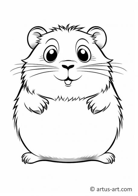 Cute Lemming Coloring Page » Free Download » Artus Art