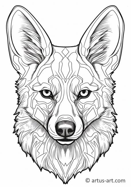 Cute Wild dog Coloring Page For Kids » Free Download » Artus Art