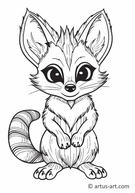 Cute Numbat Coloring Page » Free Download » Artus Art