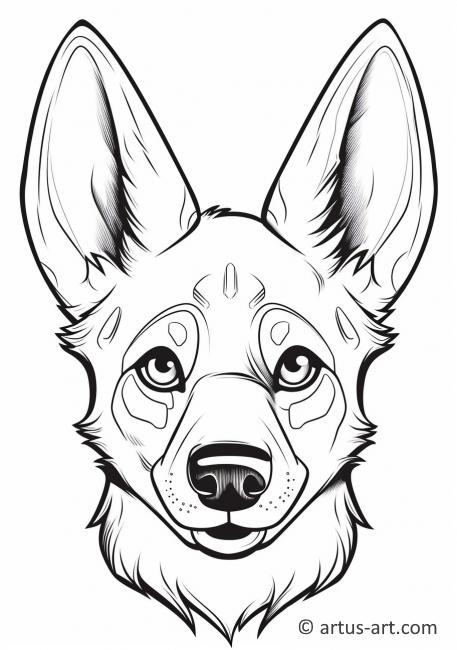 Cute Wild dog Coloring Page » Free Download » Artus Art
