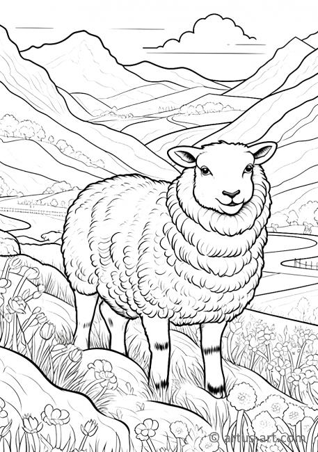 Sheep Coloring Page » Free Download » Artus Art