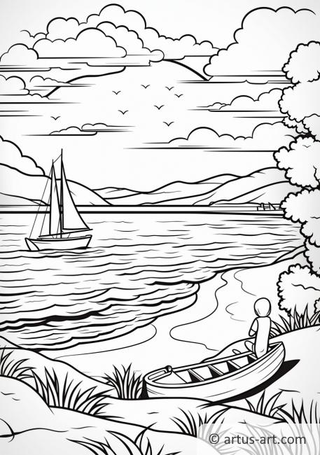 Strand Sonnenuntergang Ausmalbild » Gratis Ausdrucken & Ausmalen ...