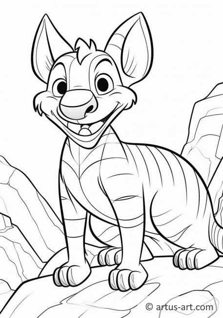 Tasmanian tiger Coloring Page For Kids » Free Download » Artus Art