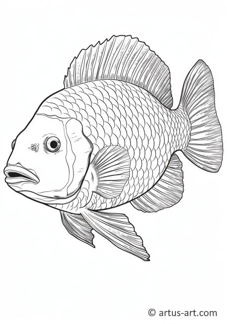 Tilapia Coloring Page » Free Download » Artus Art