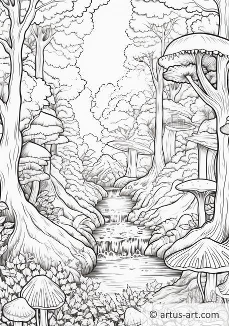 Enchanted Forest Coloring Page » Free Download » Artus Art