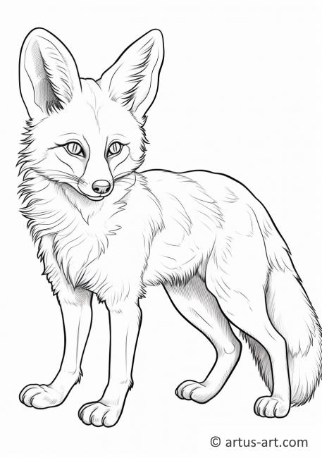 Desert Fox Coloring Page » Free Download » Artus Art