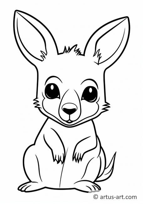 Wallaby Ausmalbild » Gratis Ausdrucken & Ausmalen » Artus Art