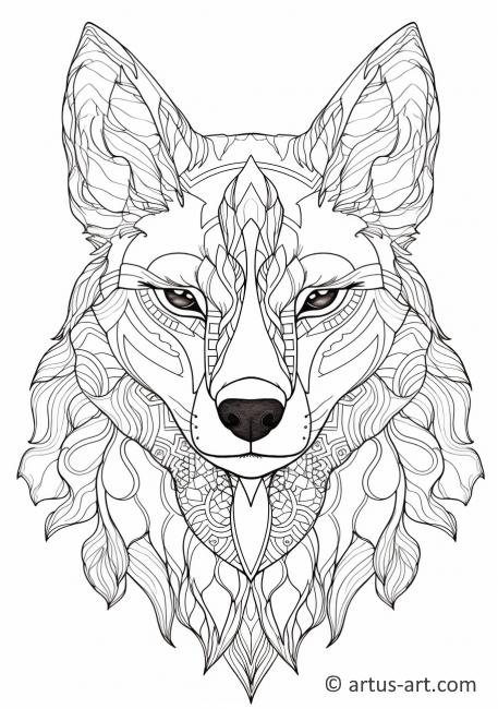 Wild dog Coloring Page » Free Download » Artus Art