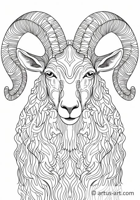 Ziege Ausmalbild » Gratis Ausdrucken & Ausmalen » Artus Art